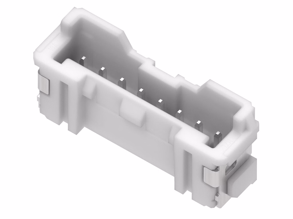 2.00mm Pitch, Micro-Lock Plus PCB Header, Single Row, Vertical, Surface Mount, Matte Tin Plating, Positive Lock, 9 Circuits, Low-Halogen, Low-Halogen, Natural (White)