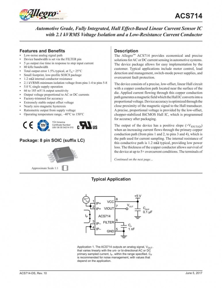 ACS714 datasheet page 2