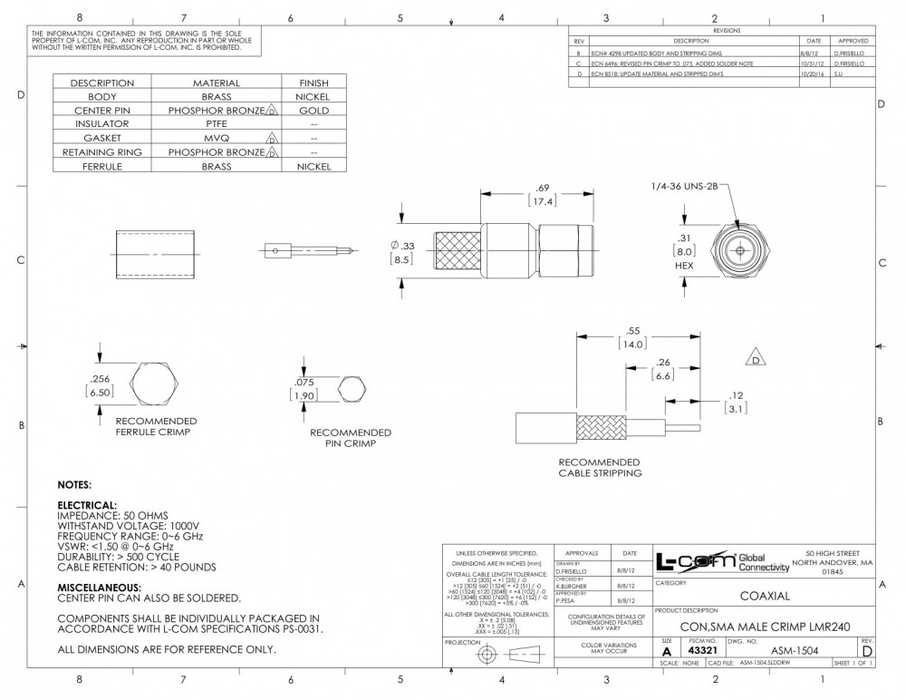 L-com ASM-1504 technical document preview
