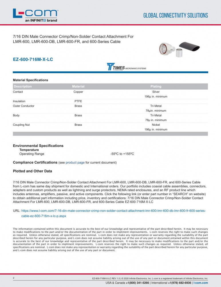 EZ-600-716M-X-LC datasheet page 2