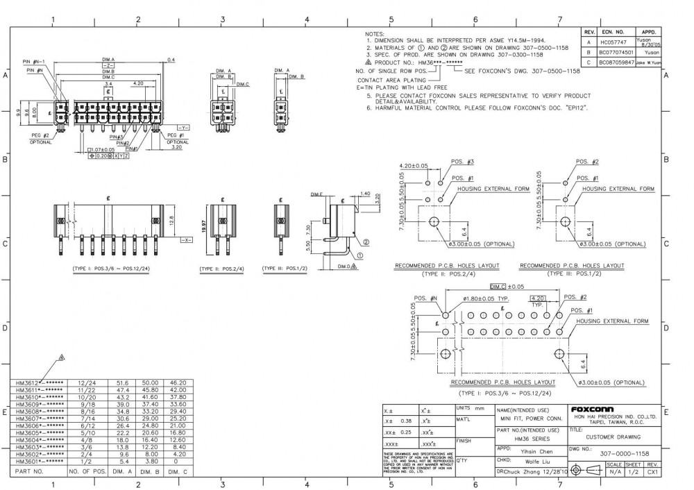 HM3604E-LP2 technical document page 1