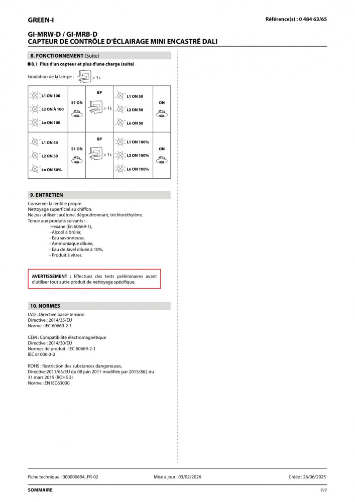 Legrand 048463 documentation page 7