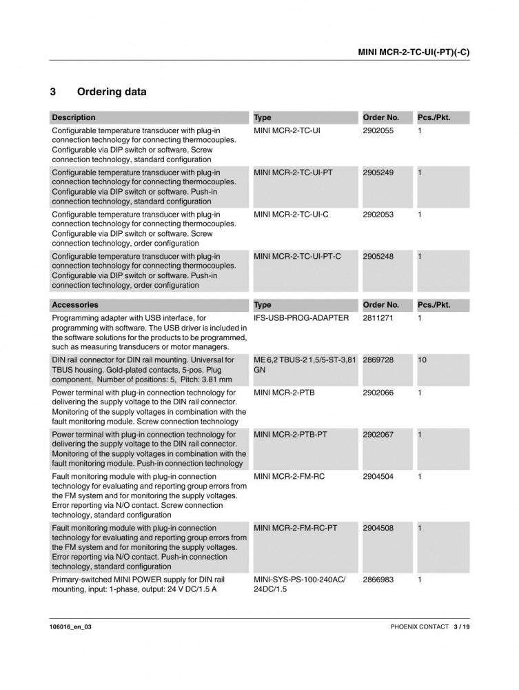 MINI MCR-2-TC-UI datasheet page 3