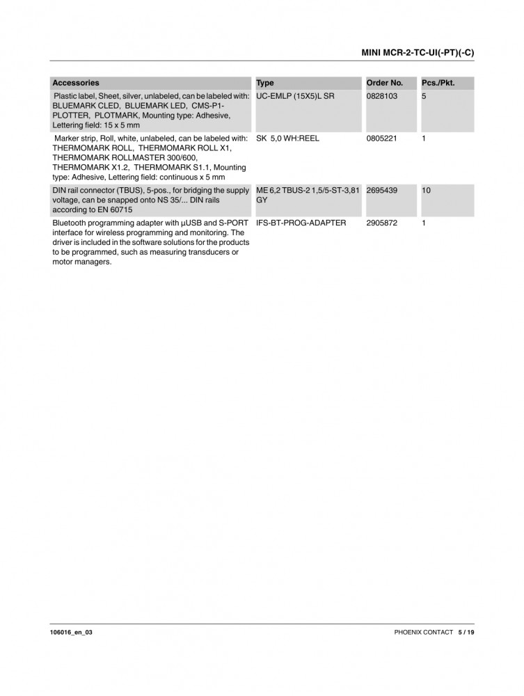 MINI MCR-2-TC-UI datasheet page 5