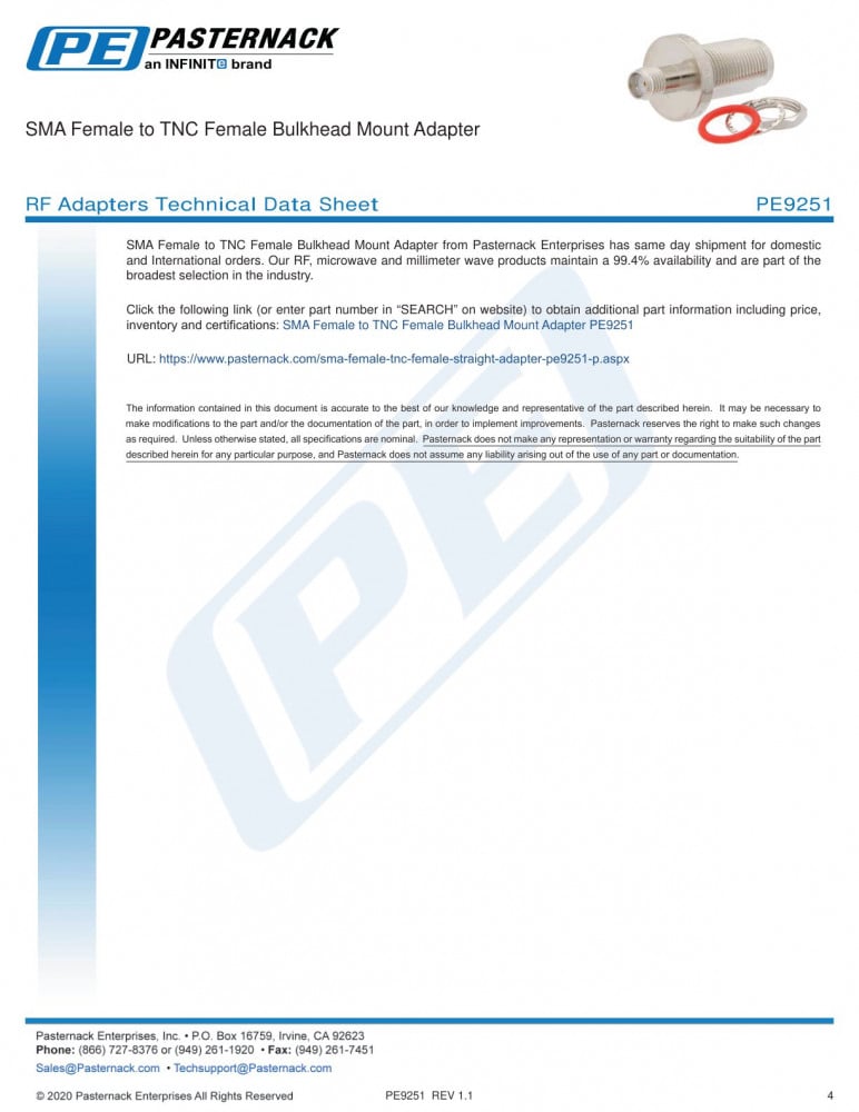 PE9251 technical document page 4