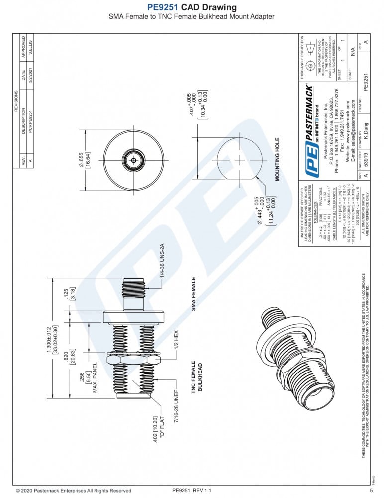 PE9251 technical document page 5