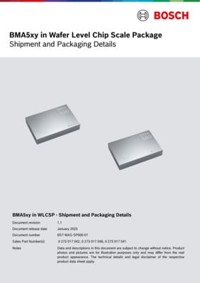Bosch BMA580 Accelerometer Chip for sale