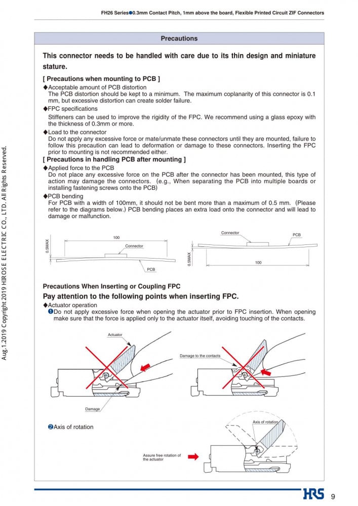 FH26W datasheet page 9