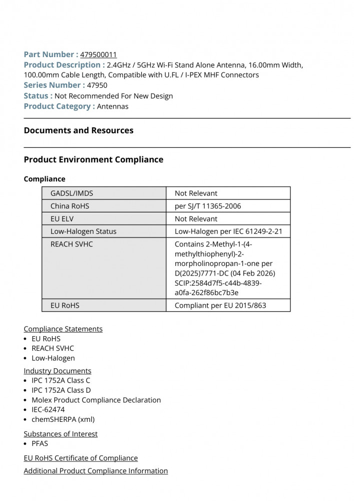 479500011 technical document page 1