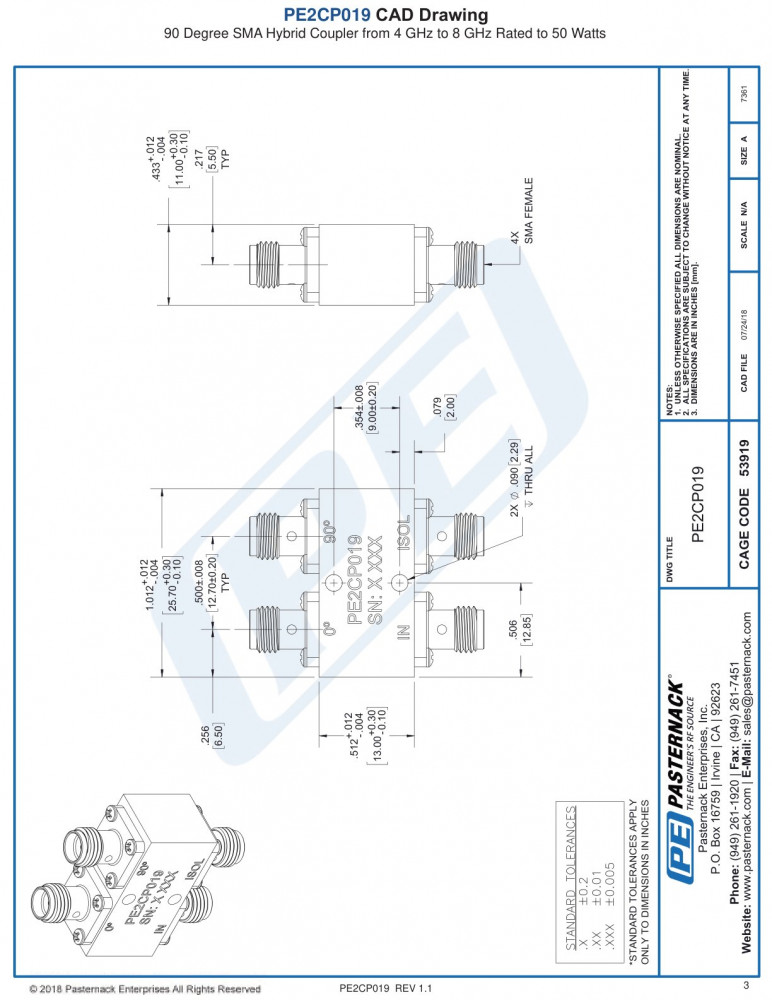 PE2CP019 technical document page 3
