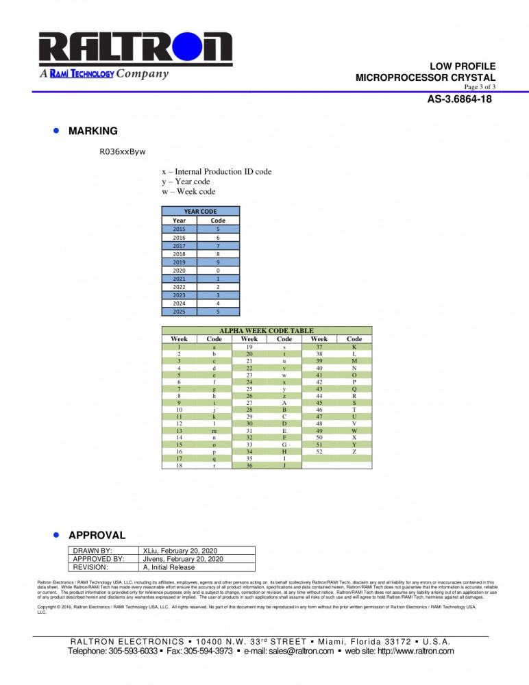 AS-3.6864-18 datasheet page 3