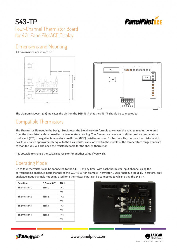 S43-TP product documentation, page 2