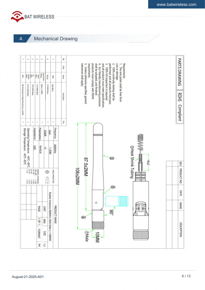 BW868JWX105-10KJ datasheet page 6