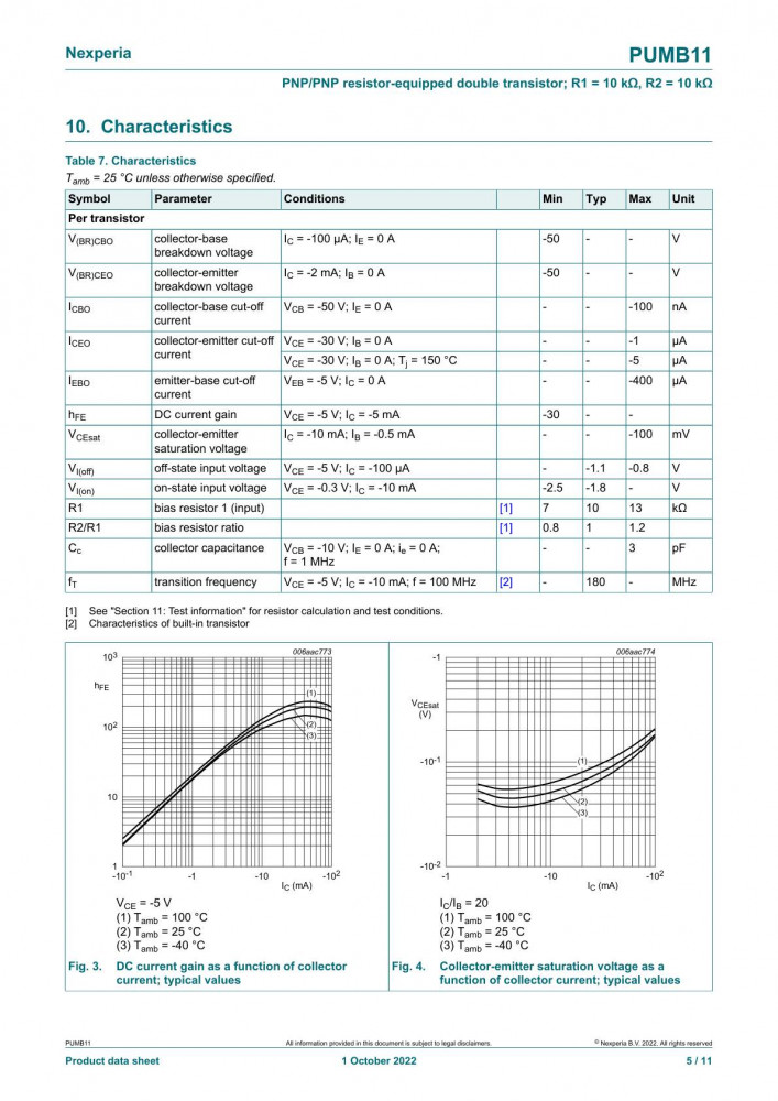 PUMB11 datasheet page 5