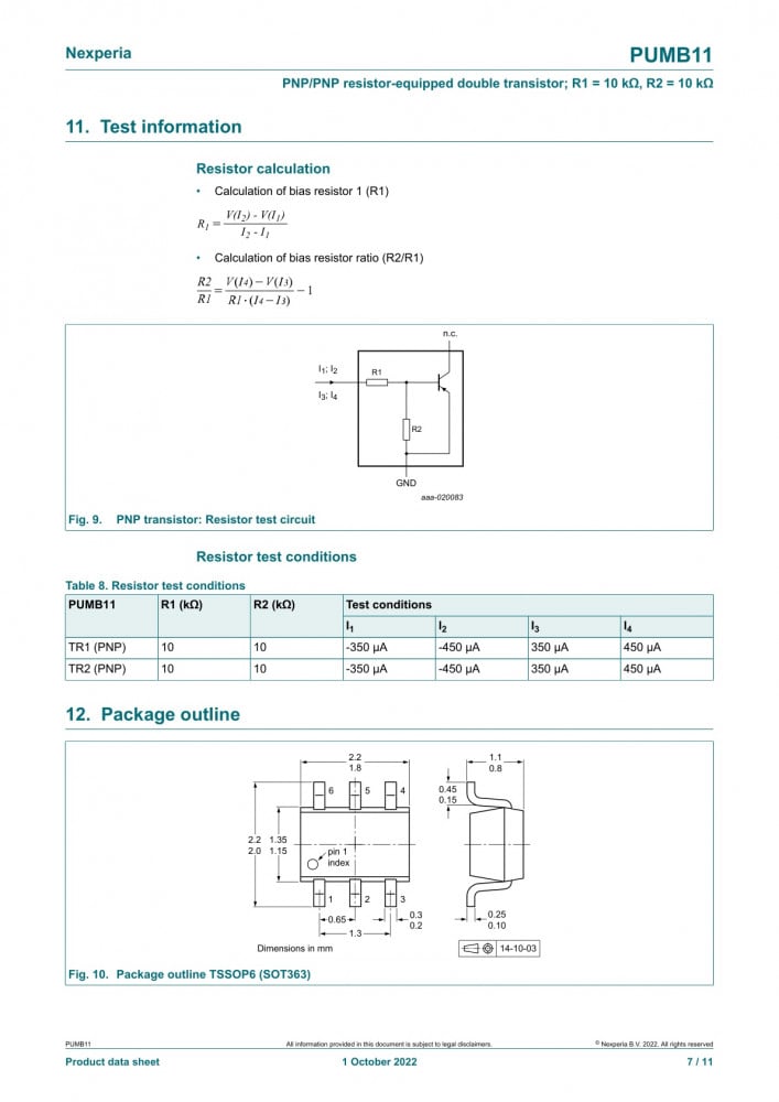 PUMB11 datasheet page 7