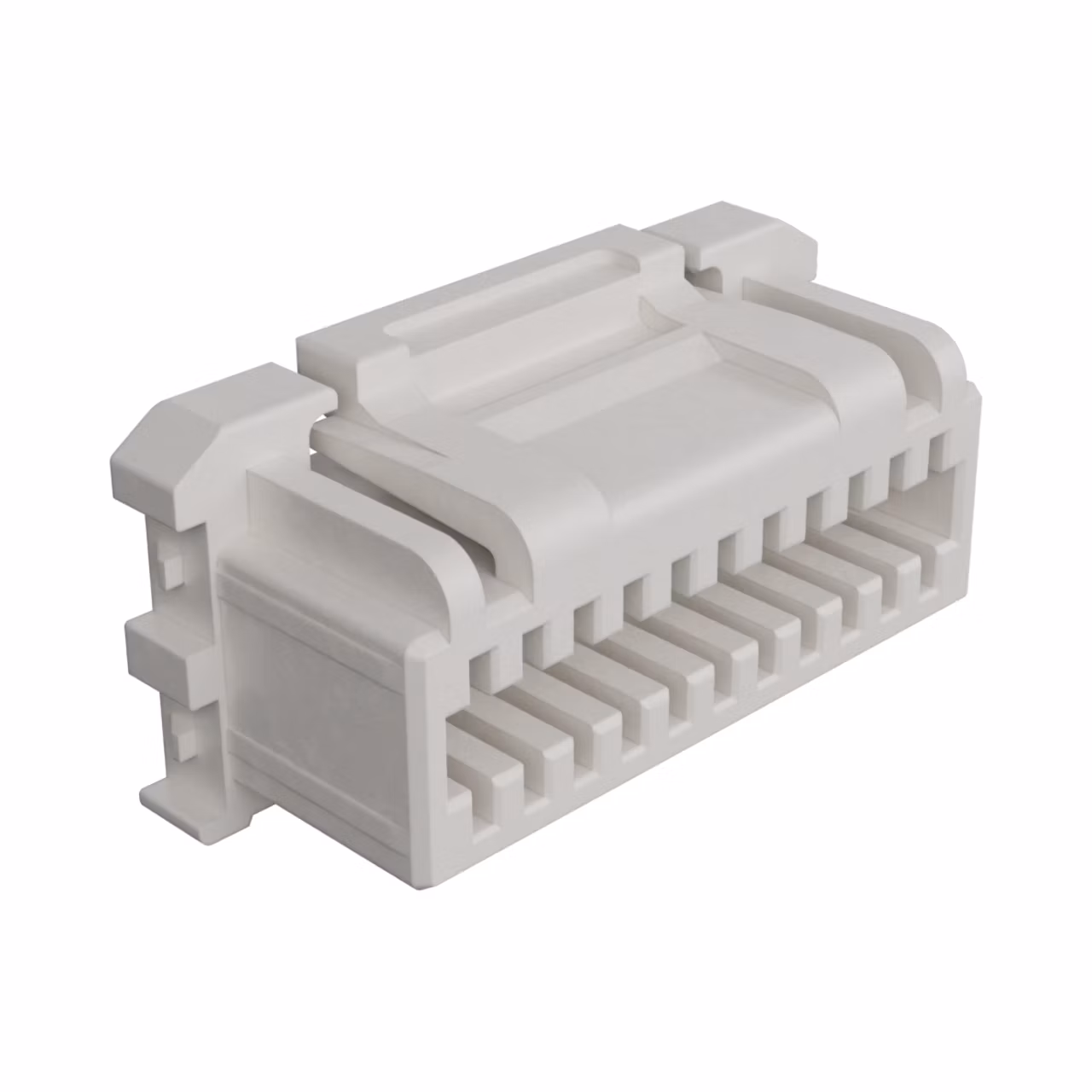 Micro-Lock Plus TPA Type Receptacle Housing, 1.25mm Pitch, Low-Halogen, Dual Row, Positive Lock, 22 Circuits, Natural (White) for sale