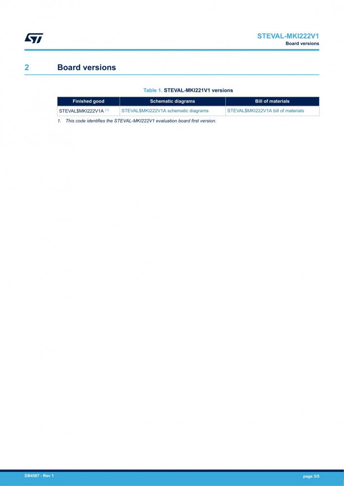 STEVAL-MKI222V1 technical document page 3