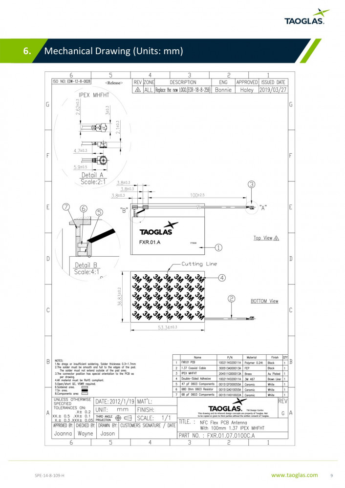 FXR.01.07.0100C.A technical document, page 9
