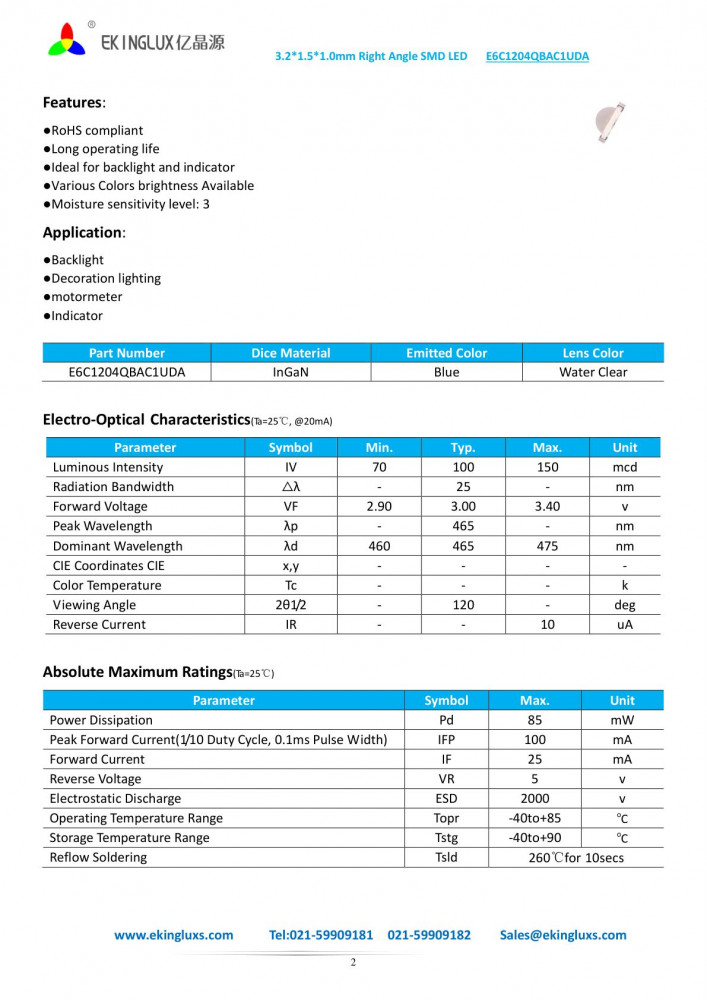 E6C1204QBAC1UDA datasheet page 2