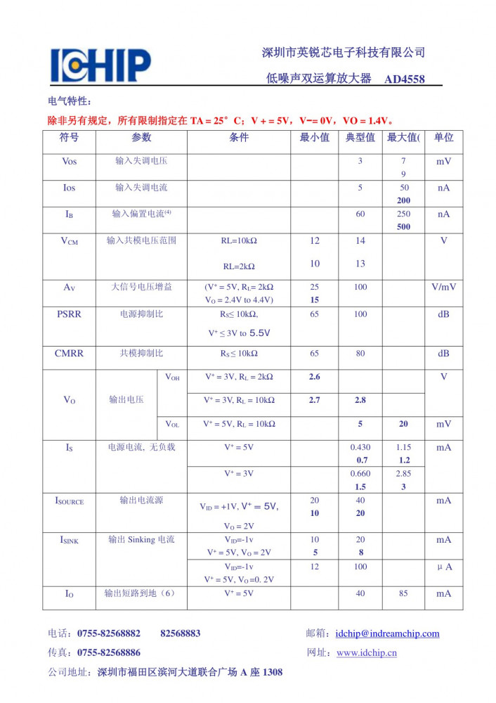 AD4558 datasheet page 5