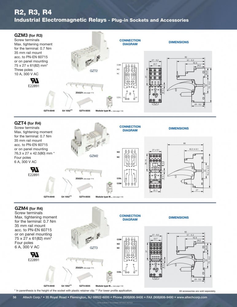 Altech relay datasheet page 7