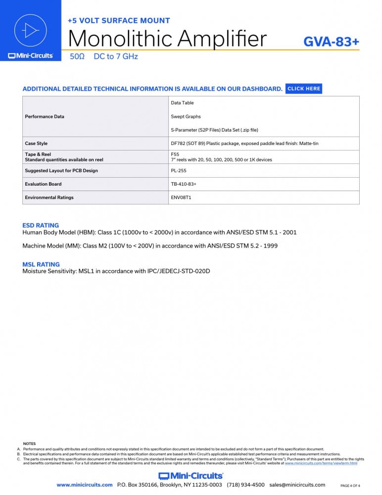 GVA-83+ datasheet page 4