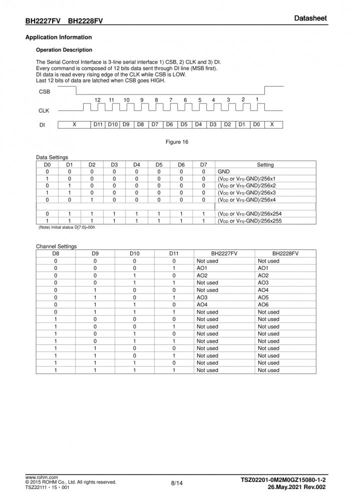 BH2227FV-E2 datasheet page 8