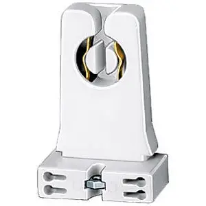 Lamp Holders and Sockets, Fluorescent Lampholder, Slimline, White for sale