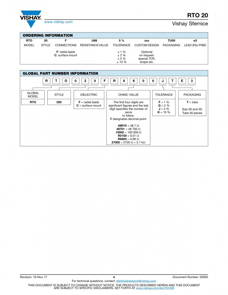 RTO 20 datasheet page 4