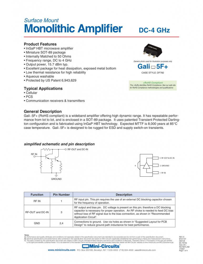 GALI-5F+ technical document page 1