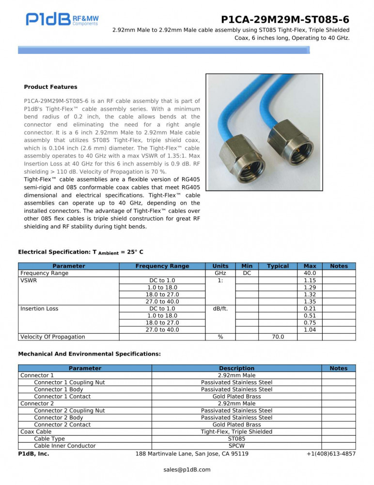 P1CA-29M29M-ST085-6 product document page 1