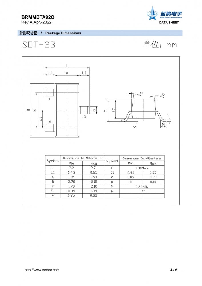 BRMMBTA92Q datasheet page 4
