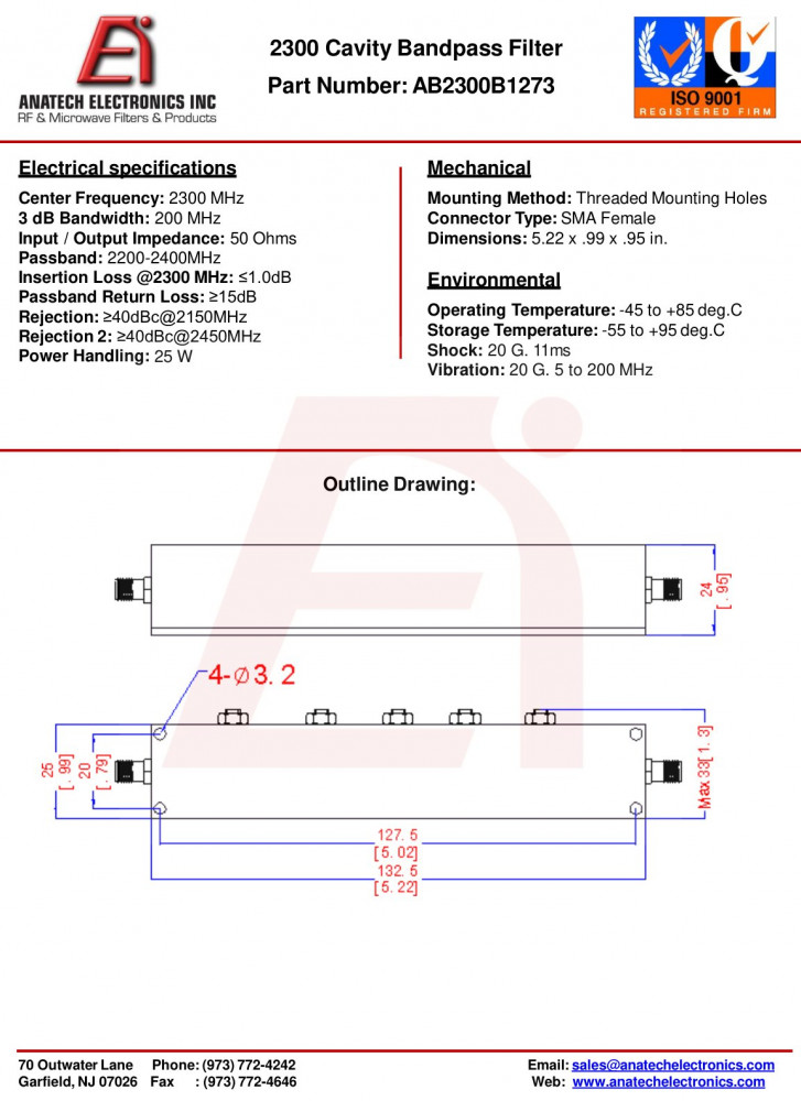 AB2300B1273 outline drawing