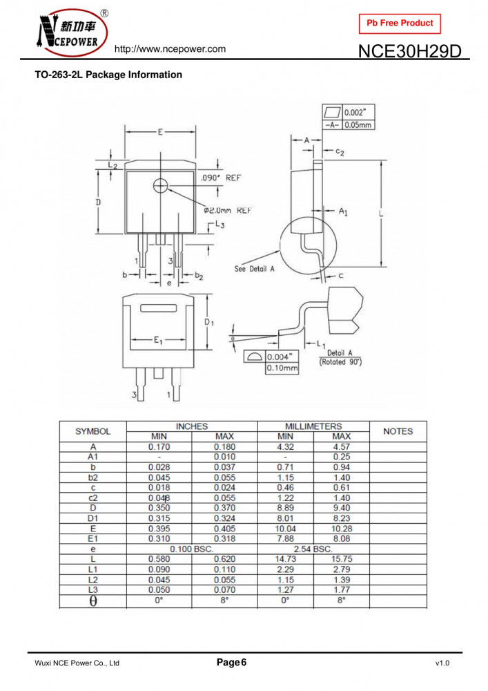 NCE30H29D datasheet page 6