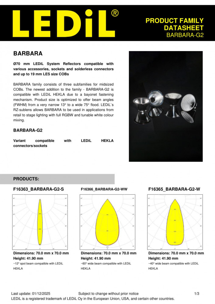 BARBARA-G2-WW technical reference image, page 1