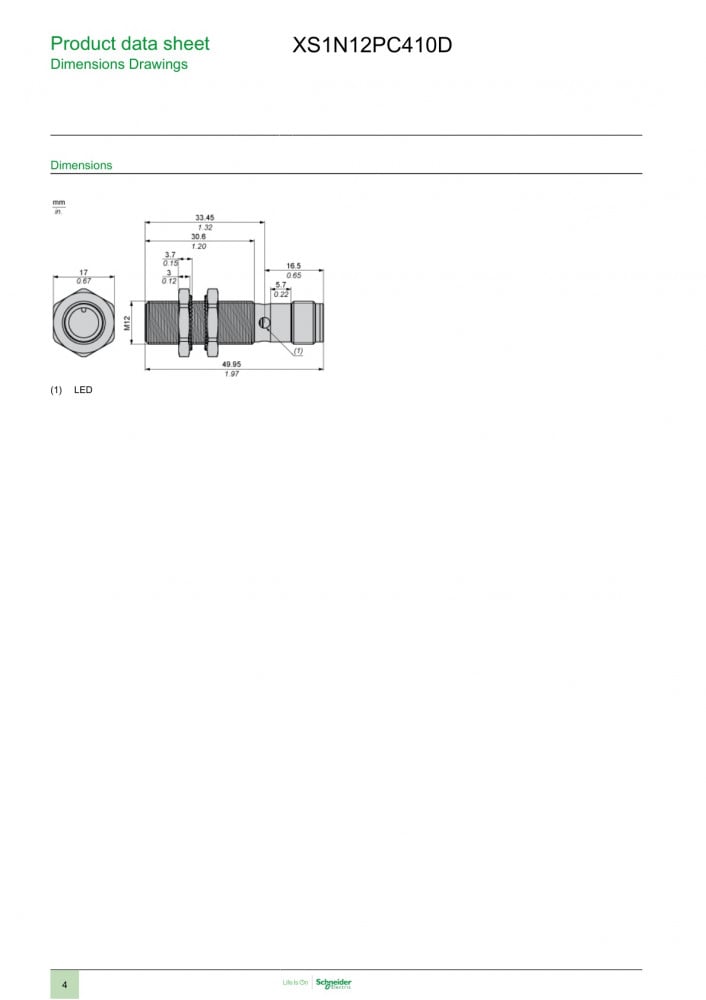 XS1N12PC410D technical document page 4