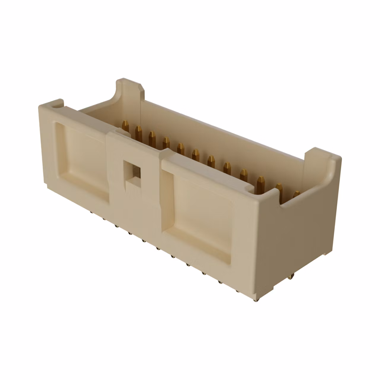 MicroClasp Vertical Header, 2.00mm Pitch, Dual Row, Through Hole, Gold Flash (Au) Plating, 24 Circuits, without PCB Locator for sale
