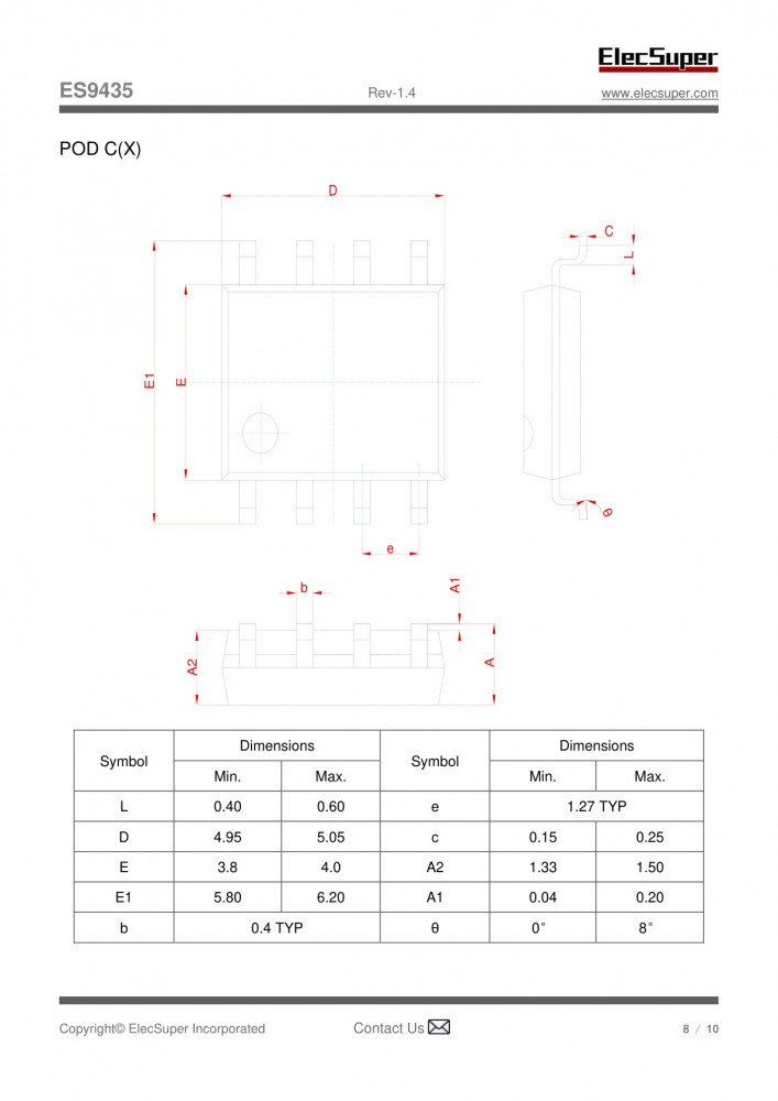 ES9435 datasheet page 8