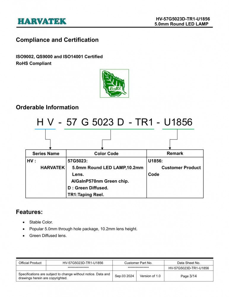 HV-57G5023D-TR1-U1856 datasheet page 3