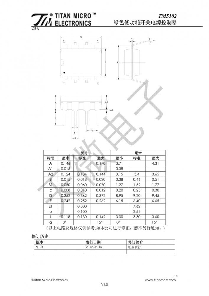 TM5102 datasheet page 10