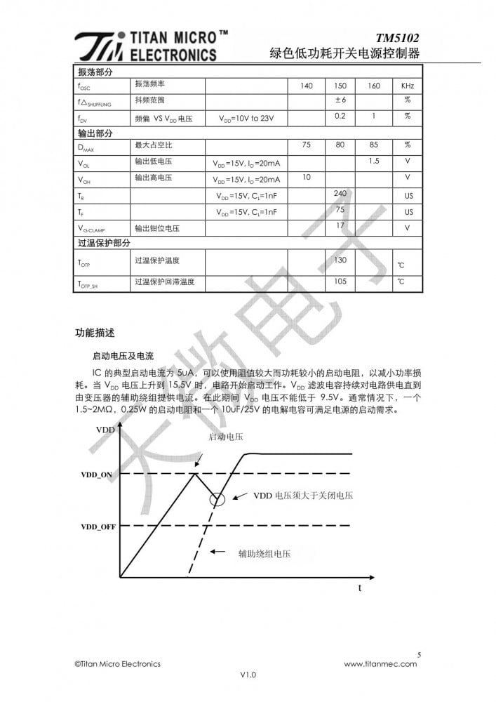 TM5102 datasheet page 5