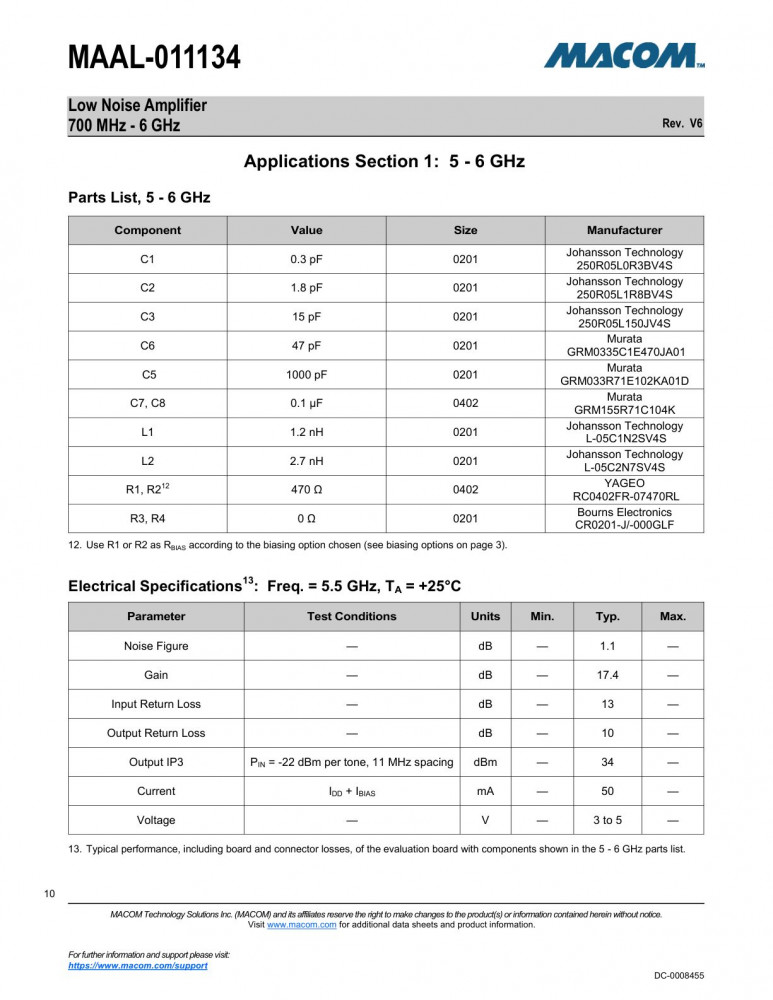 MAAL-011134 datasheet page 10