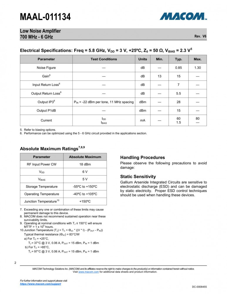 MAAL-011134 datasheet page 2