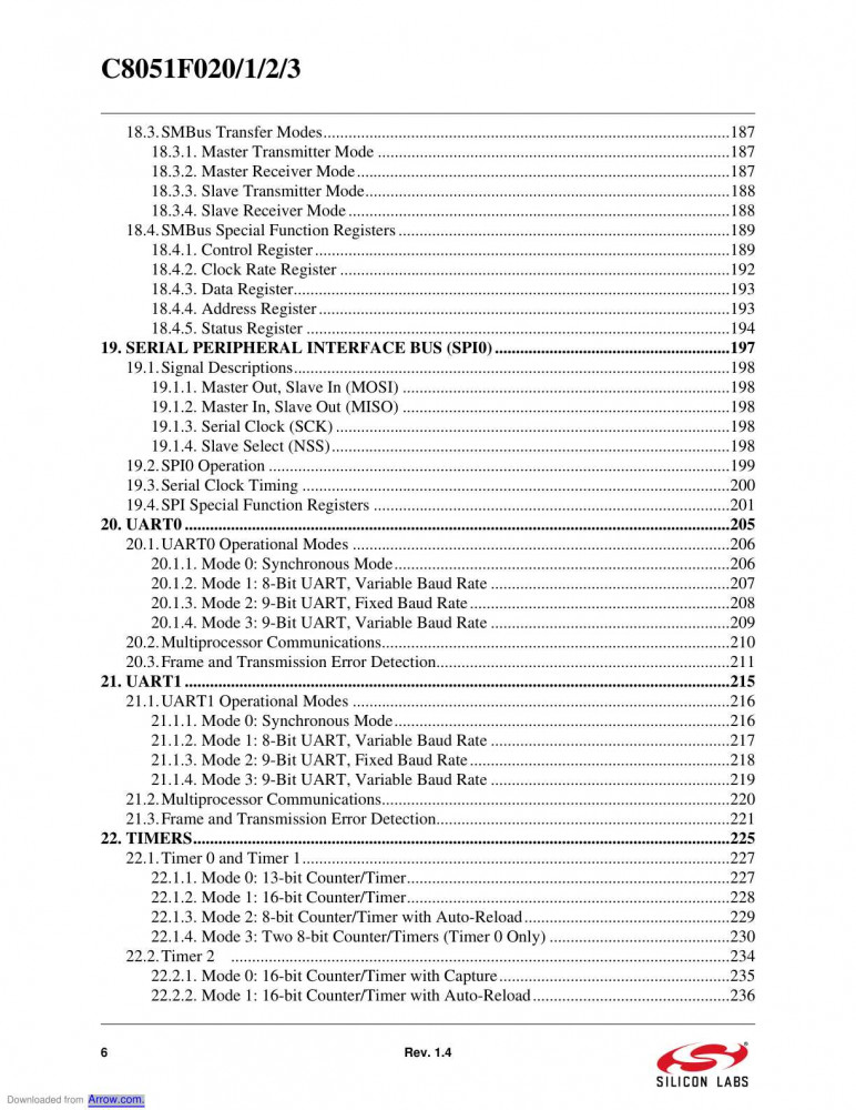 C8051F022-GQR datasheet page 6
