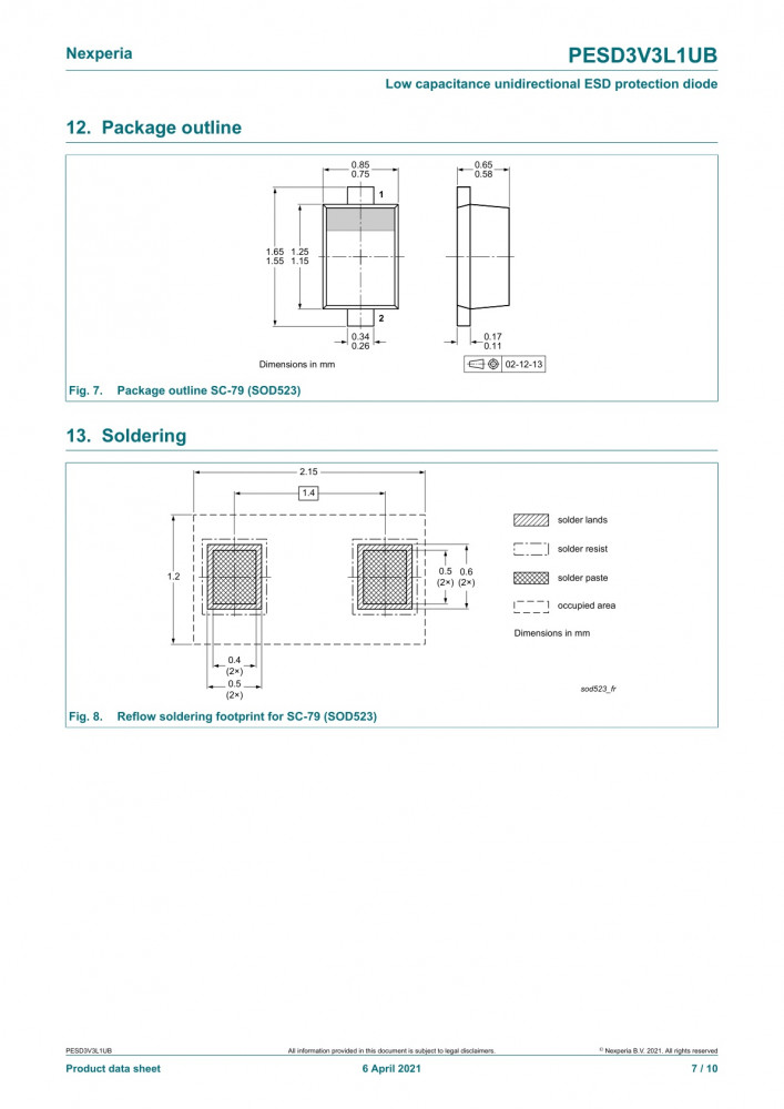 PESD3V3L1UB datasheet page 7