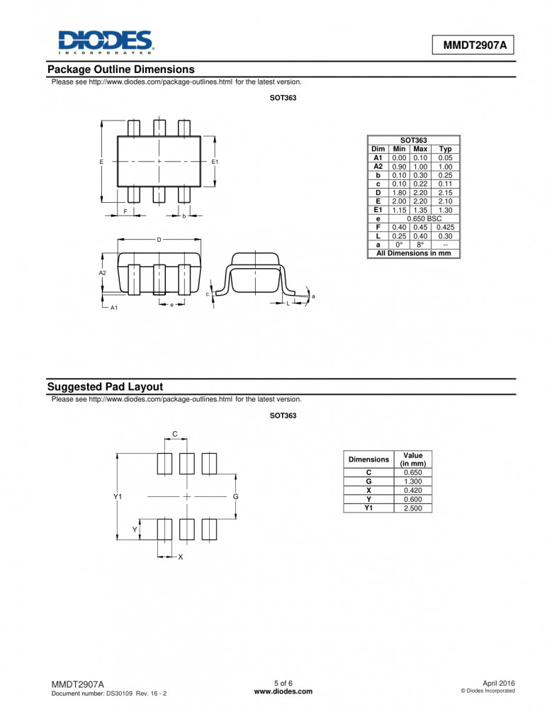 MMDT2907A-7-F datasheet page 5