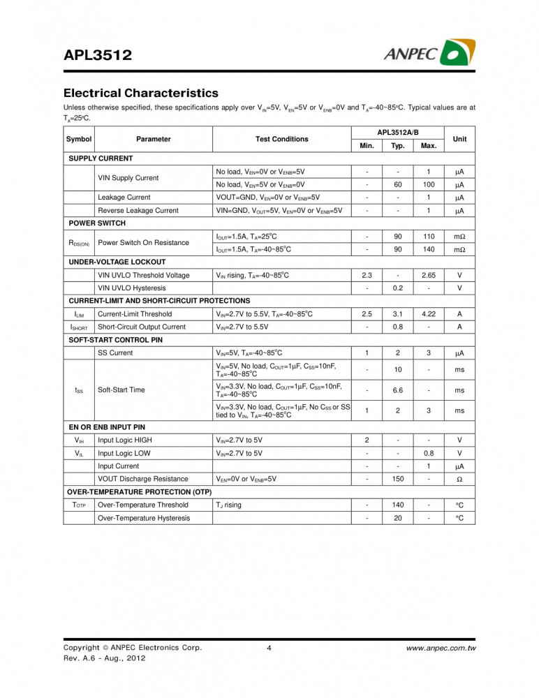 APL3512ABI-TRG datasheet page 4