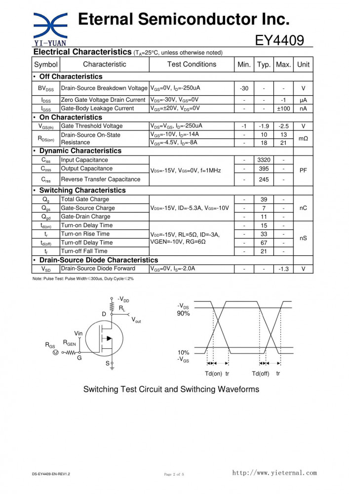 EY4409 datasheet page 2