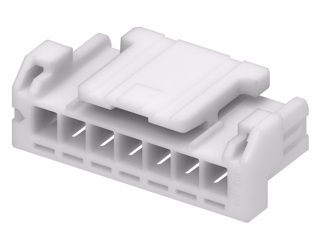2.00mm Pitch, Micro-Lock Plus Receptacle Crimp Housing, Single Row, Positive Lock, 7 Circuits, Low-Halogen, Natural (White) for sale