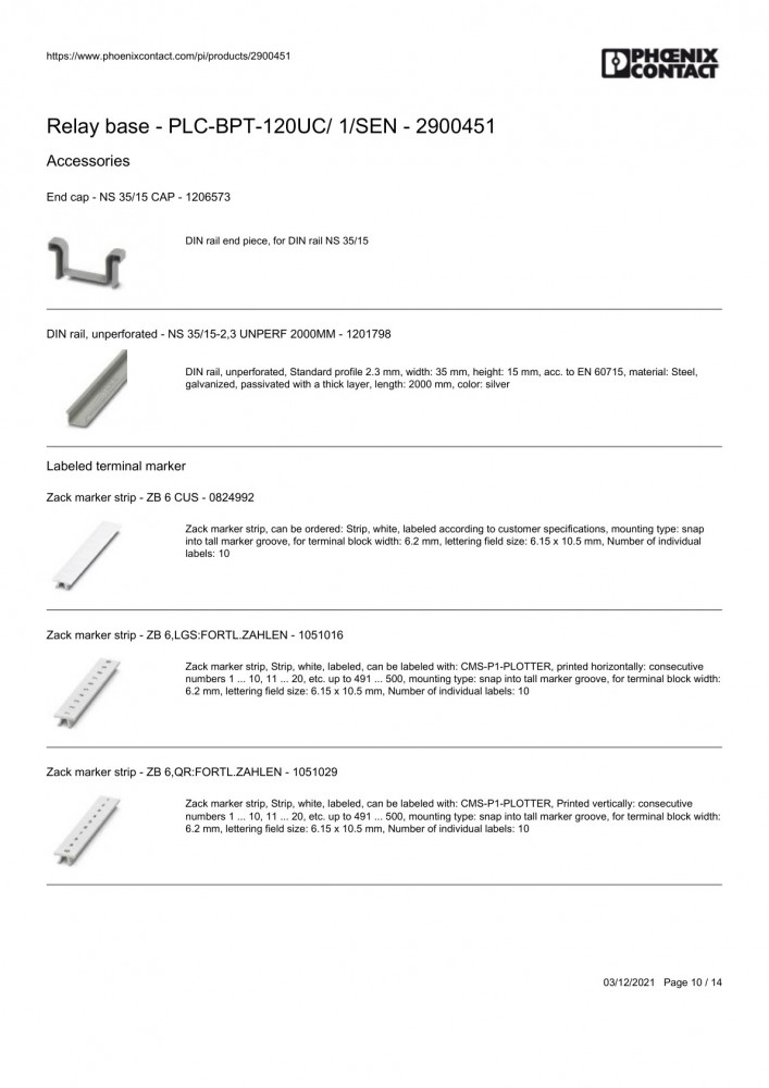 Phoenix Contact 2900451 datasheet page 10